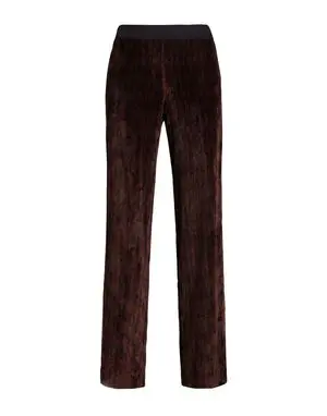 SIYU Wide-leg Viscose & Silk Velvet Pants
