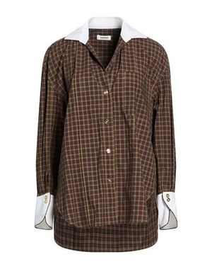 Sandro Shirt Khaki Size Cotton - Beige