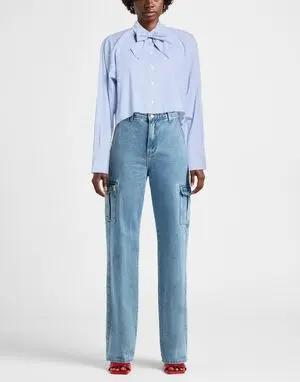 Sandro Shirt Sky Size Cotton