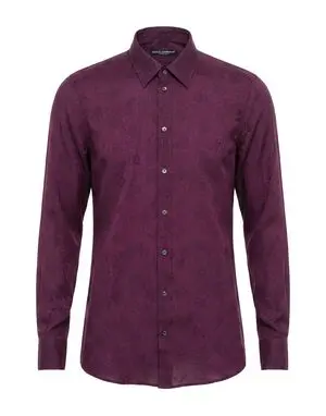 Dolce & Gabbana Shirt Plum Size Silk