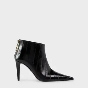GIUSEPPE ZANOTTI Eel Skin Ankle Boots With Stiletto Heel