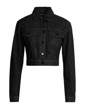 Emporio Armani Cotton Denim Outerwear - Black