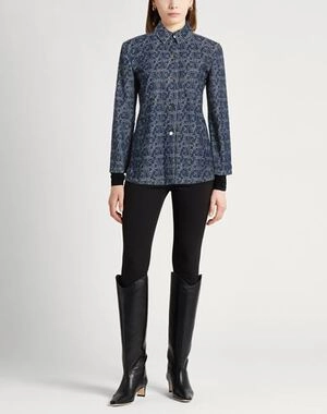 Emporio Armani Cotton Jacquard Denim Overshirt