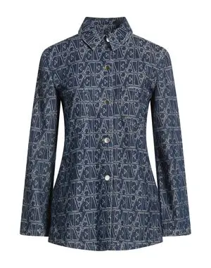 Emporio Armani Cotton Jacquard Denim Overshirt