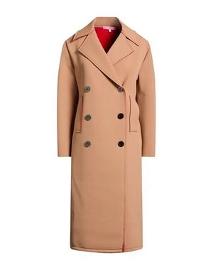 LA FILLE DES FLEURS Overcoat & Trench Coat Camel Size Polyamide, Elastane - Beige