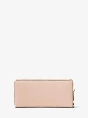 Michael Kors Saffiano Leather Continental Wristlet - Pink