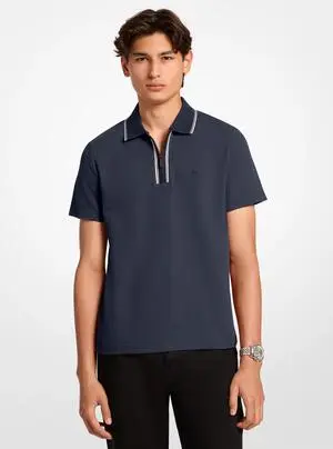 Michael Kors Zip Up Polos For Men