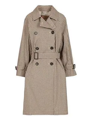 Max Mara Water-repellent Twill Trench Coat - Brown