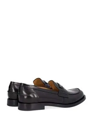 Fendi Ateneo Loafer In Brushed Calfskin - Black