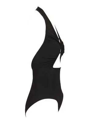 Rick Owens Halter Cut Out One-piece Swimsuit