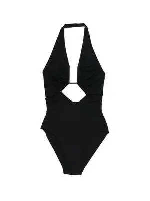 Rick Owens Halter Cut Out One-piece Swimsuit