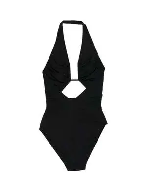 Rick Owens Halter Cut Out One-piece Swimsuit