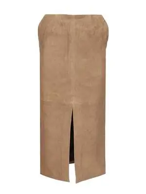 ROTATE BY BIRGER CHRISTENSEN Midi Pencil Skirt - Cream
