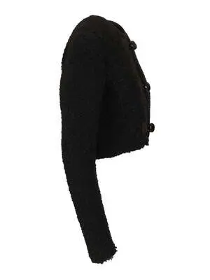 Isabel Marant Étoile Gradilia Cropped Bouclé Jacket - Black
