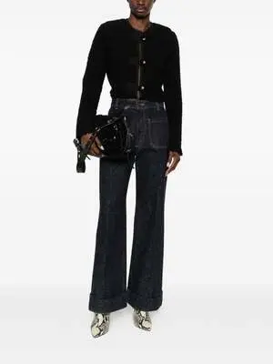 Isabel Marant Étoile Gradilia Cropped Bouclé Jacket - Black