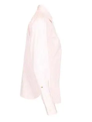 Max Mara Striped Pure Cotton Poplin Shirt