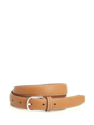 TOTEME Slim Grained-leather Trouser Belt - Brown