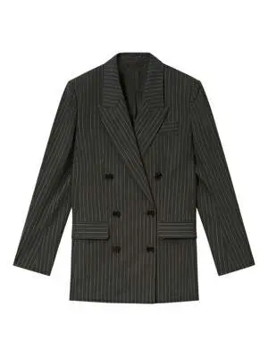 Isabel Marant Étoile Double-breasted Pinstriped Blazer