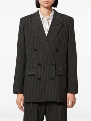 Isabel Marant Étoile Double-breasted Pinstriped Blazer