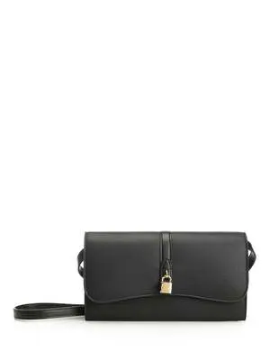 Stella McCartney Ryder Flap-over Crossbody Bag - Black