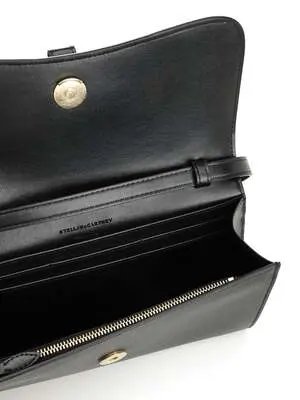 Stella McCartney Ryder Flap-over Crossbody Bag - Black