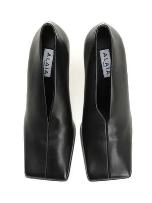 Alaïa Square Toe High Heel Pumps - Black