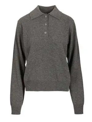 MAISON MARGIELA Wool Polo Shirt - Gray