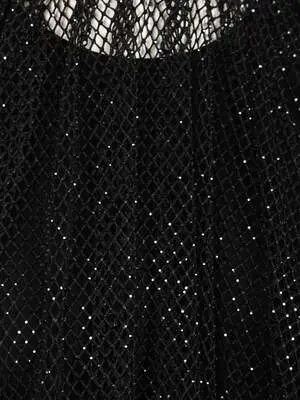 Sportmax Crystal Mesh Top - Black