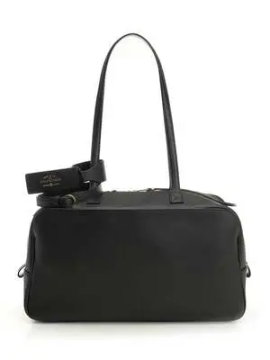 Balenciaga Carrie Medium Leather Tote Bag - Black