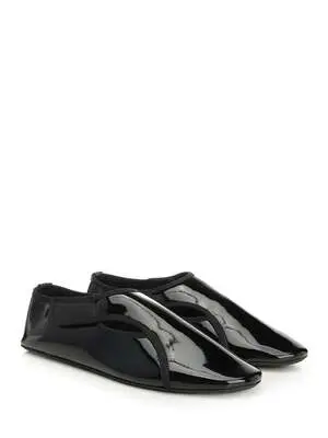 Alaïa Patent Leather Slippers - Black