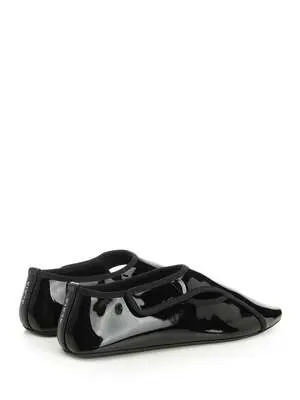 Alaïa Patent Leather Slippers - Black