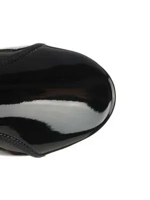 Alaïa Patent Leather Slippers - Black