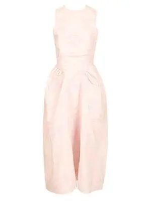 ROTATE BY BIRGER CHRISTENSEN Flower Midi Dress