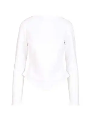 Alaïa Long-sleeved Cotton Jersey T-shirt