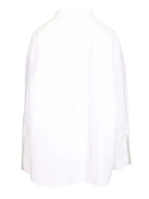 Balenciaga Cotton Blend Oversized Long Sleeve Shirt