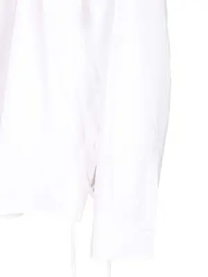 Balenciaga Cotton Blend Oversized Long Sleeve Shirt