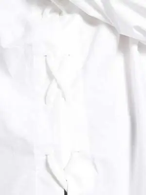 Balenciaga Cotton Blend Oversized Long Sleeve Shirt