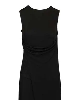 AMI Paris Long Jersey Crepe Dress - Black
