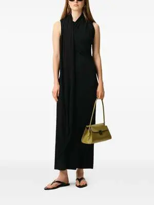 AMI Paris Long Jersey Crepe Dress - Black
