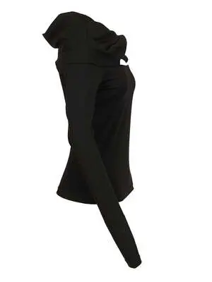 Max Mara Orafo Off-shoulder Top In Virgin Wool