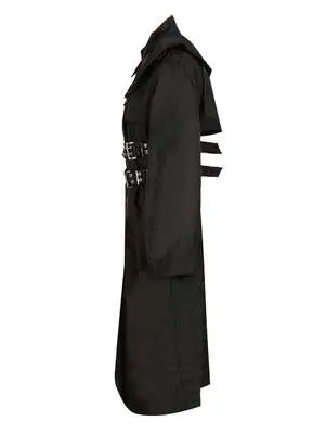 GANNI Duchesse Nylon Trench Coat - Black