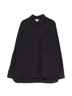Max Mara Siamese Shirt In Washed Silk - Blue