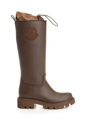 Moncler Kickstream High Rain Boots - Brown