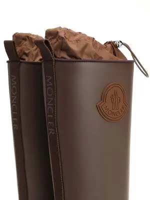 Moncler Kickstream High Rain Boots - Brown