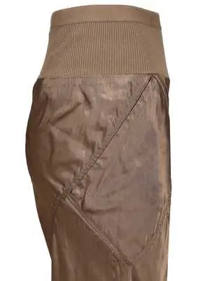 Rick Owens Bias Satin Flared Trousers