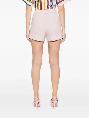 Max Mara Wool, Mohair, And Silk Canvas Shorts