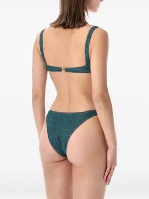Oseree Balconette Bikini Top And Bottom - Blue
