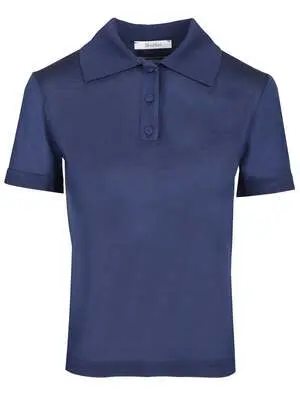 MAX MARA Max Mara Women Silk Jersey Polo Shirt