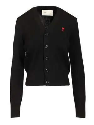 AMI Paris De Cœur Cardigan - Black