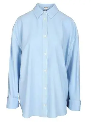 LOEWE LOEWE Wool And Silk Shirt With Side Drapes